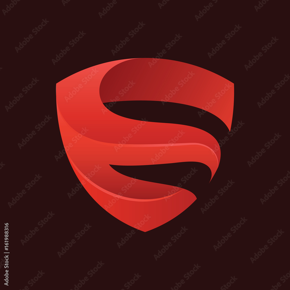 Letter E Shield Security Logo Stock Vector | Adobe Stock