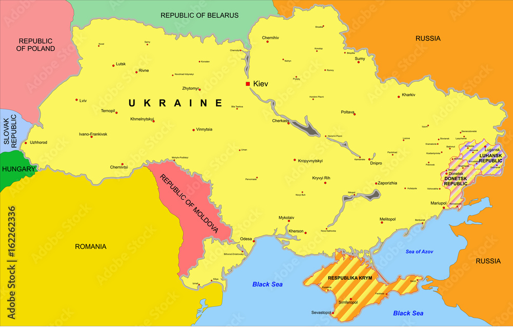 Ukrainian Political Map