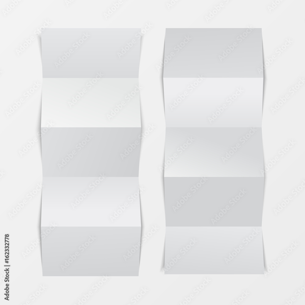 Mock up 3d leaflet blank. Top view. For brochure, leaflet, pamphlet ...