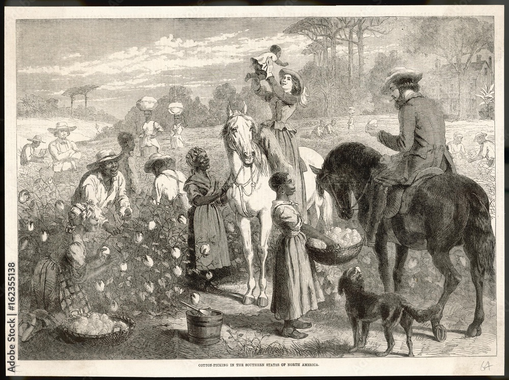 Slavery - North America. Date: 1864 Stock Photo | Adobe Stock