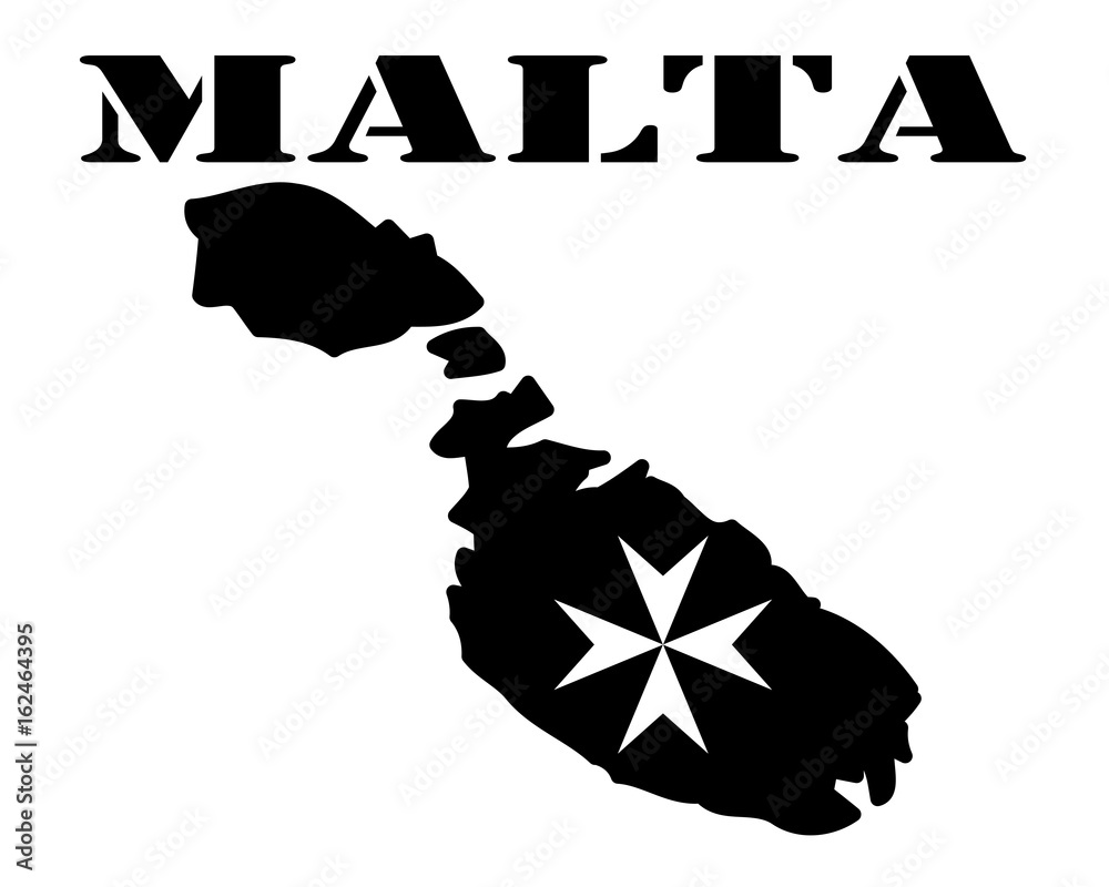 Symbol of Malta and maps Stock Vector | Adobe Stock