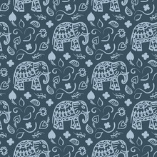 Ethnic Elephant Pattern Paper Free Stock Photo - Public Domain Pictures