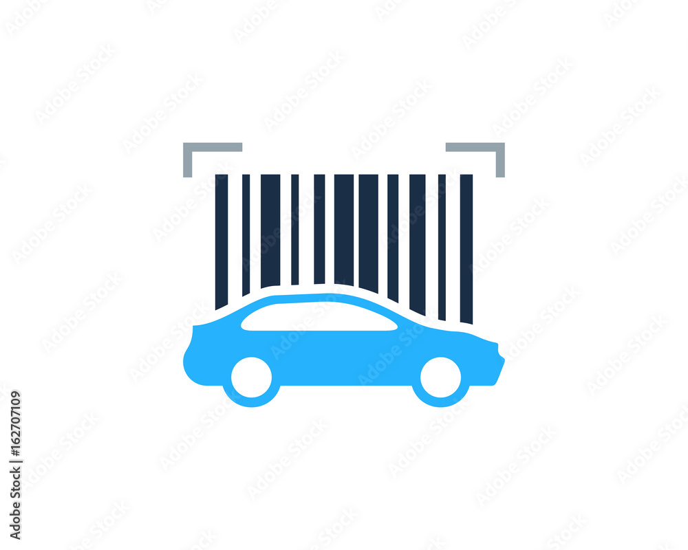 Car Barcode Icon Logo Design Element Stock Vector | Adobe Stock
