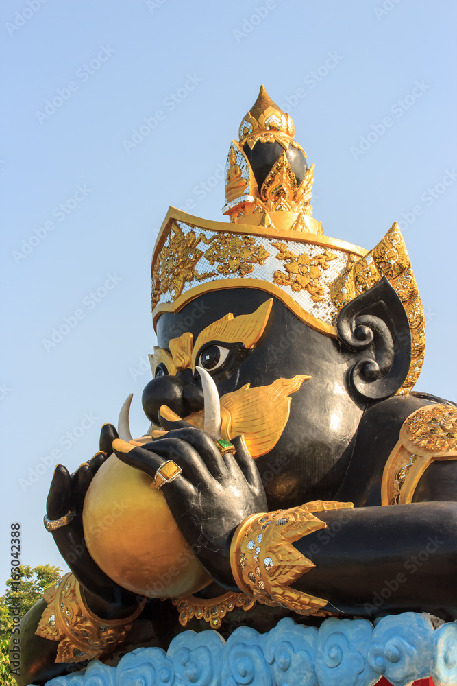 Phra Rahu in Thailand (Rahu om jan), Rahu the mythical of Darkness. He ...