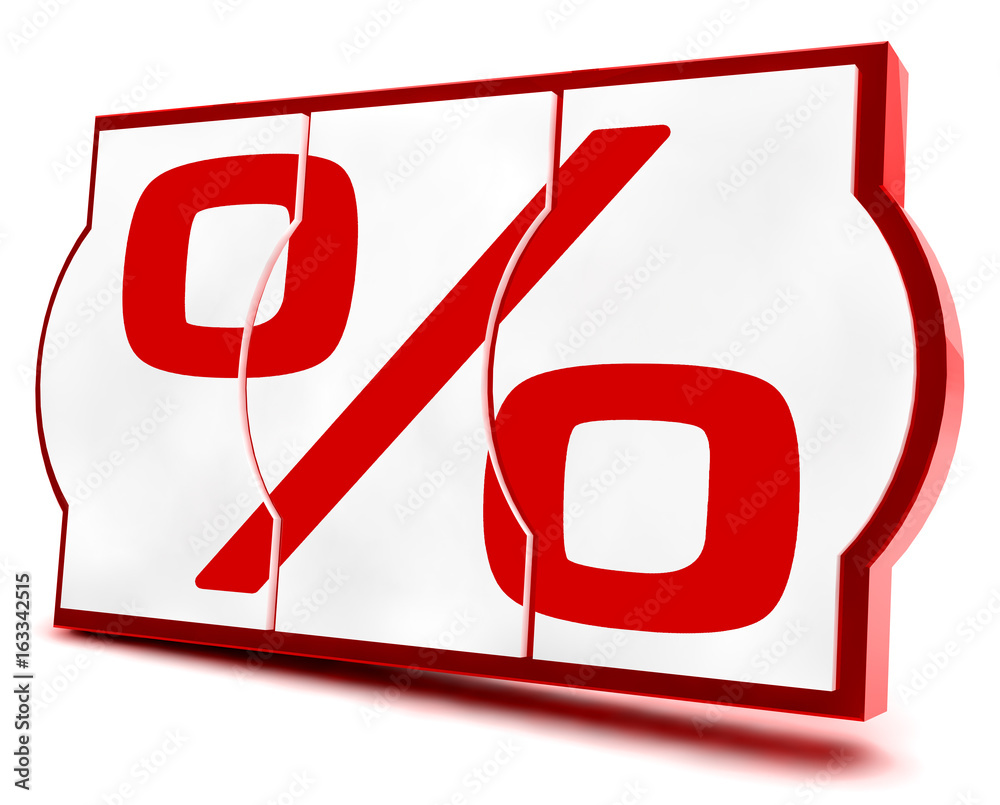 Stock-Illustration „Prozent Button, Icon“ | Adobe Stock