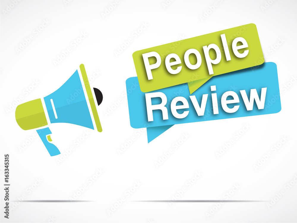 megaphone : people review Stock Vector | Adobe Stock