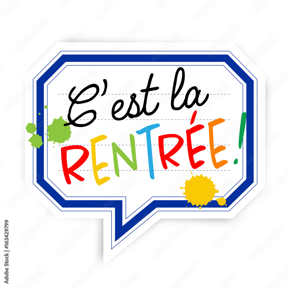 Image vectorielle Stock C'est la rentrée ! | Adobe Stock