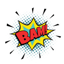 Cartoon POW Word And Burst Free Stock Photo - Public Domain Pictures