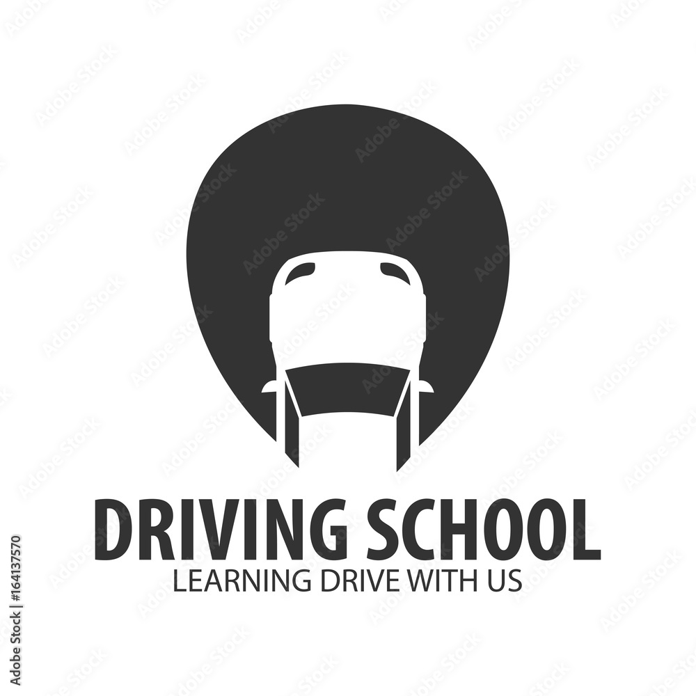 Driving school logo and emblem template. Auto education. Vector ...