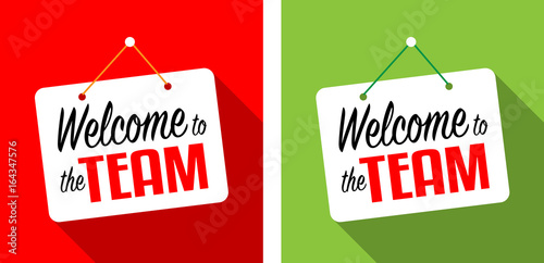 Welcome to the team Stock Vector | Adobe Stock