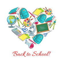 Back To School Heart Free Stock Photo - Public Domain Pictures