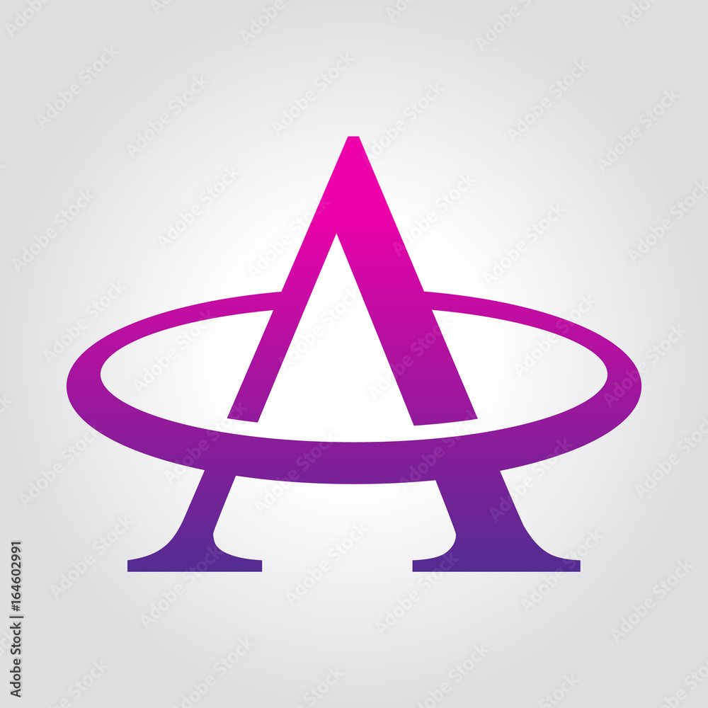 Letter A style typography design template Stock Vector | Adobe Stock