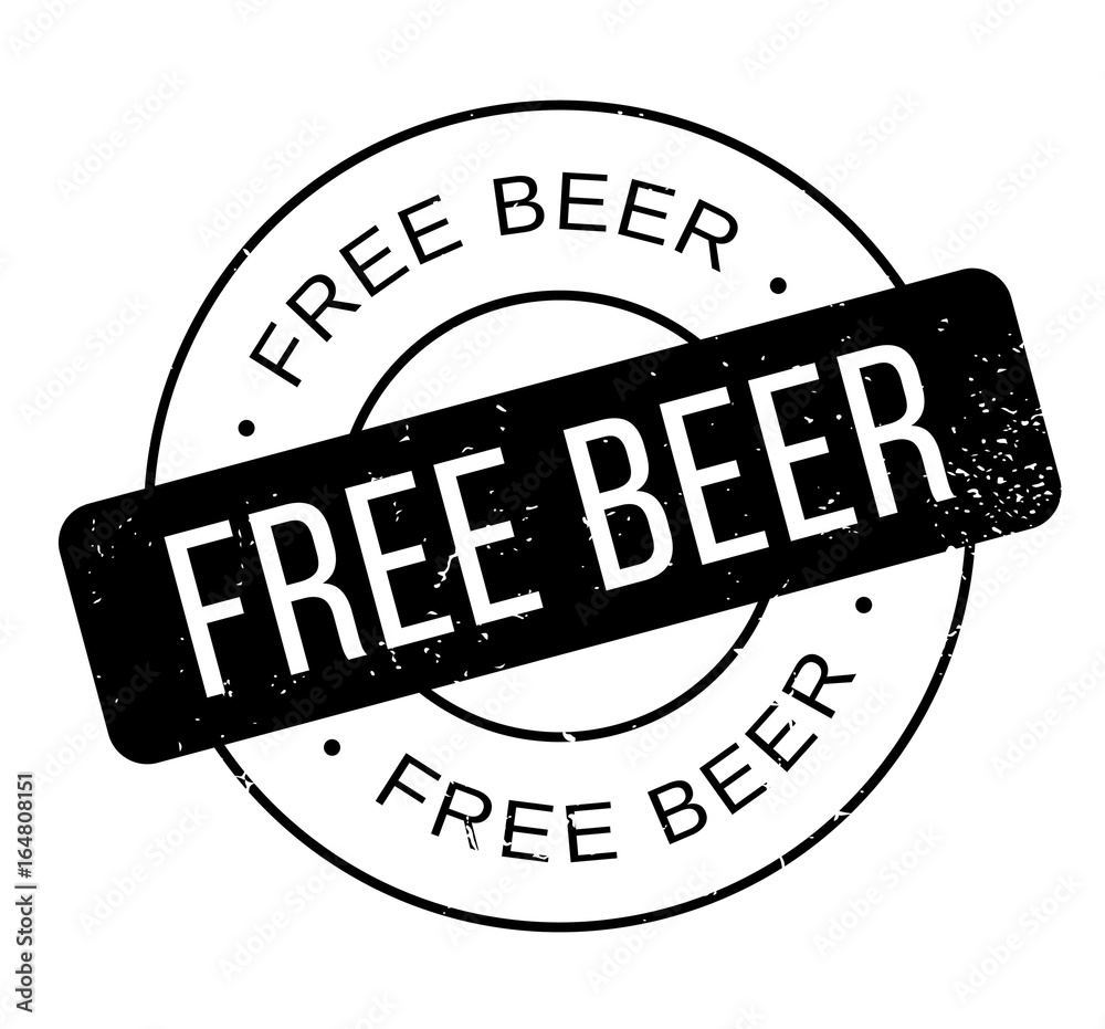 Free Beer rubber stamp. Grunge design with dust scratches. Effects can ...