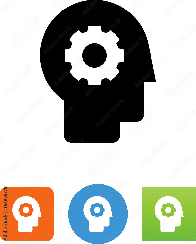 Cognitive Thinking Icon - Illustration Stock Vector | Adobe Stock