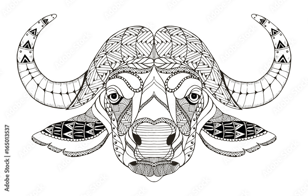 cape buffalo coloring pages