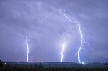 Multiple Lightning Bolts Free Stock Photo - Public Domain Pictures
