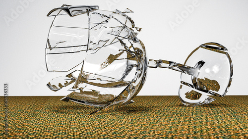 3d render of breaking glass falling to the floor - Buy this stock ...