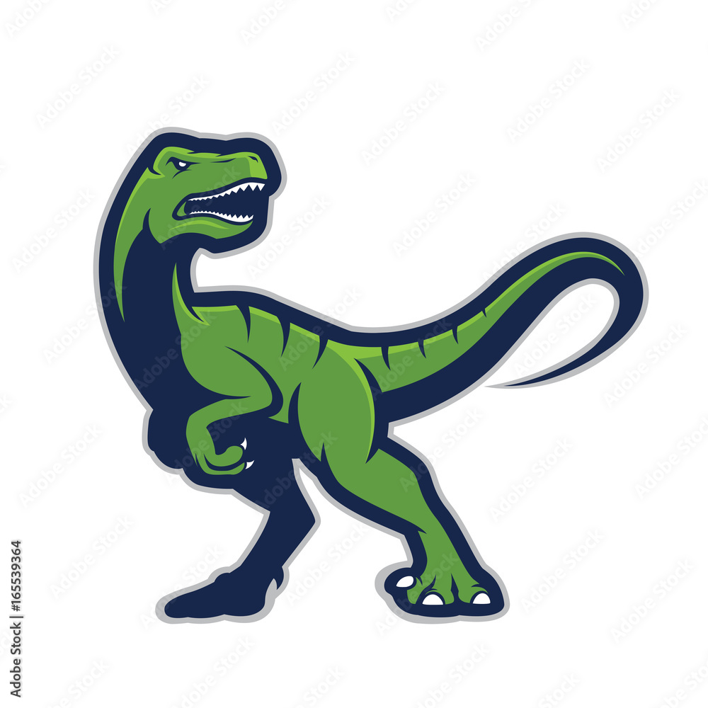 Raptor mascot logo Stock Vector | Adobe Stock