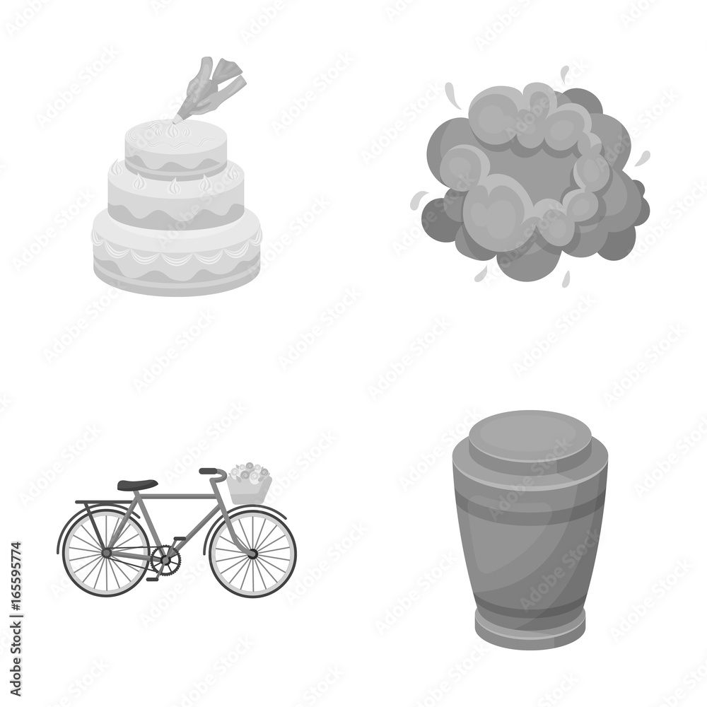 cooking, transport and other monochrome icon in cartoon style.war ...