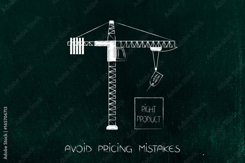 tower crane about to put Wrong Pricing label on Right Product Stock ...
