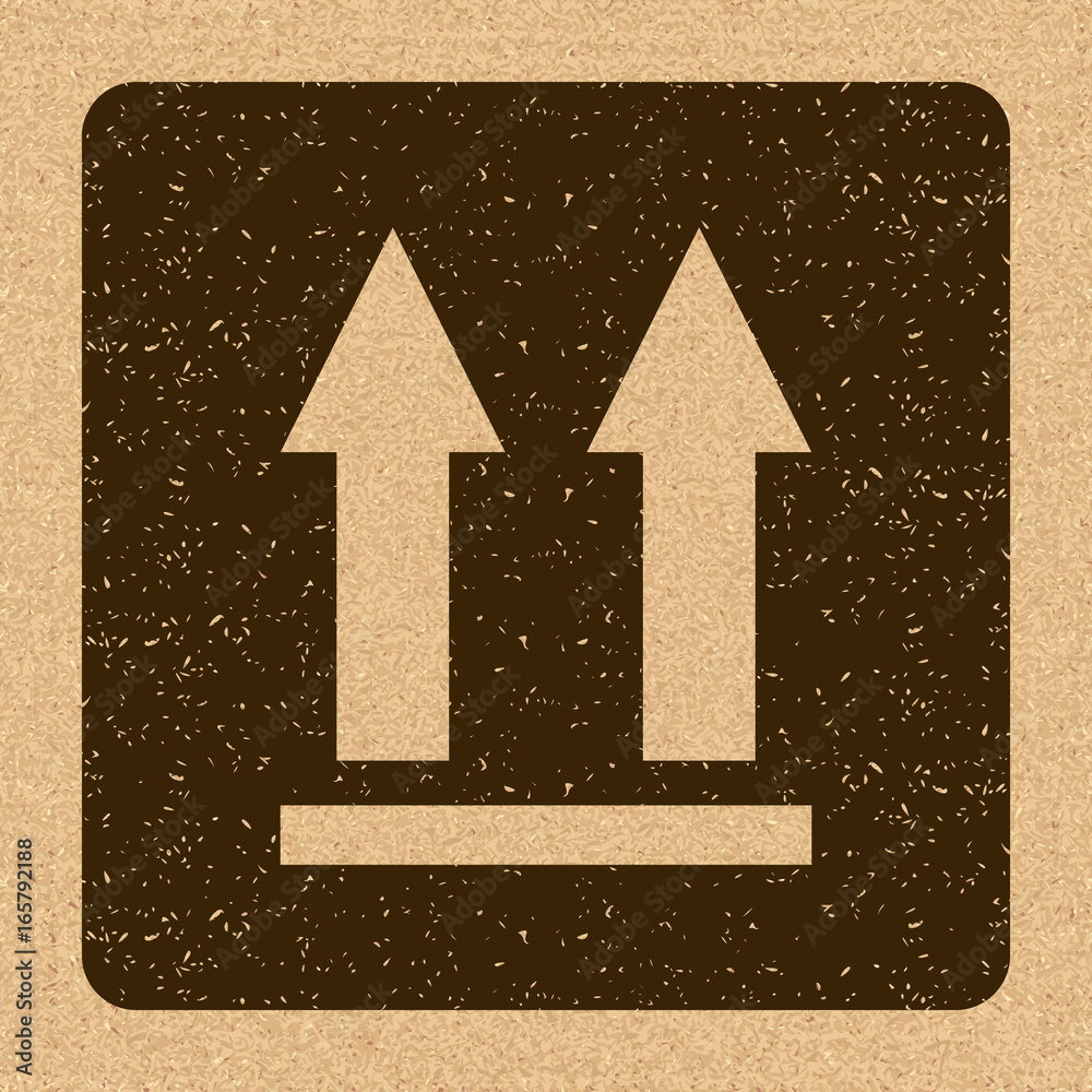This Side Up Icon. This Way Up Sign. Packaging Symbol for Delivery of ...