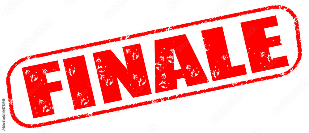 Finale on the white background, red illustration Stock Illustration ...