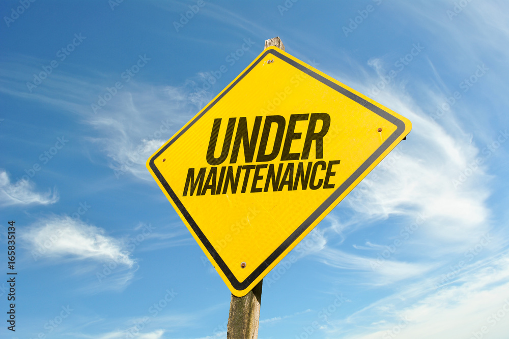 Under Maintenance Stock Photo | Adobe Stock