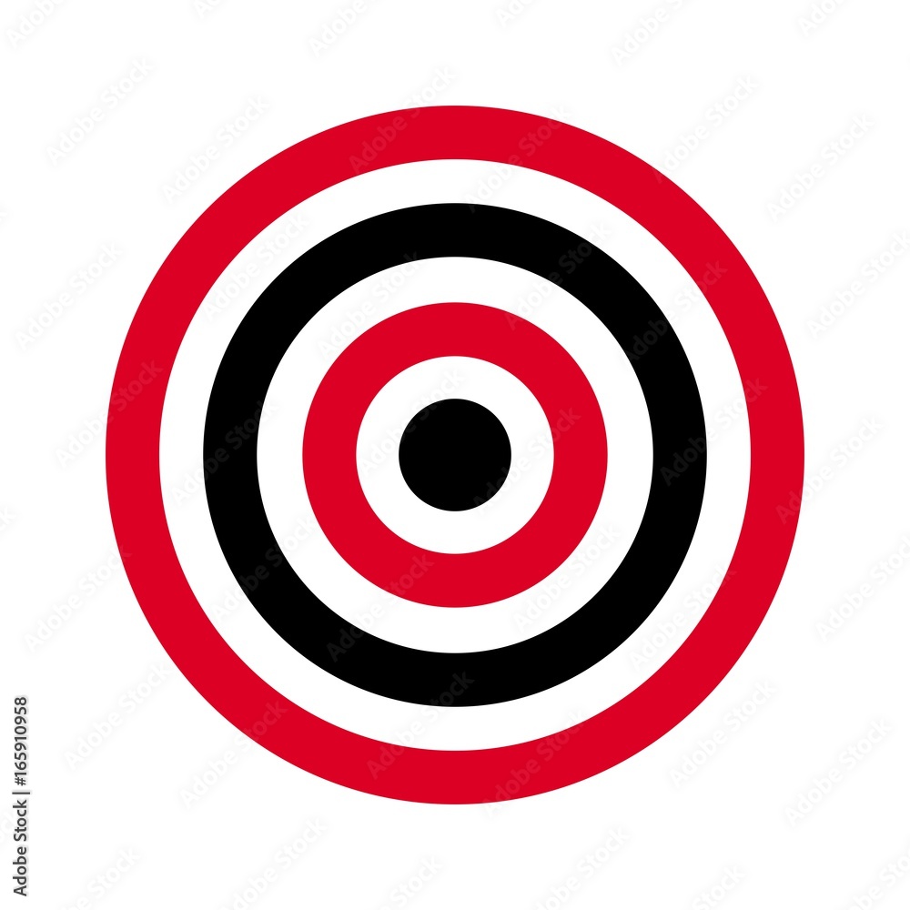 circle of target. archery target. shoot target. vector logo. Stock ...