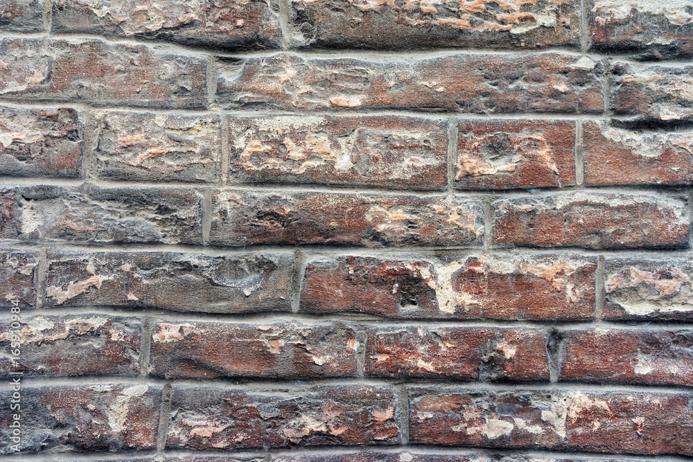 Acient brick wall texture Siena Stock Photo | Adobe Stock