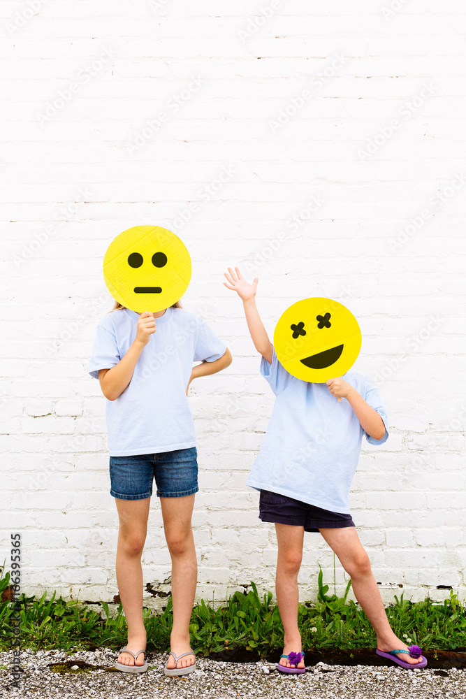 emoticons in real life Stock Photo | Adobe Stock