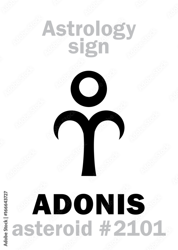 Greek Symbols For Asteroid Astrology Alphabet: CHIMÆRA, Asteroid