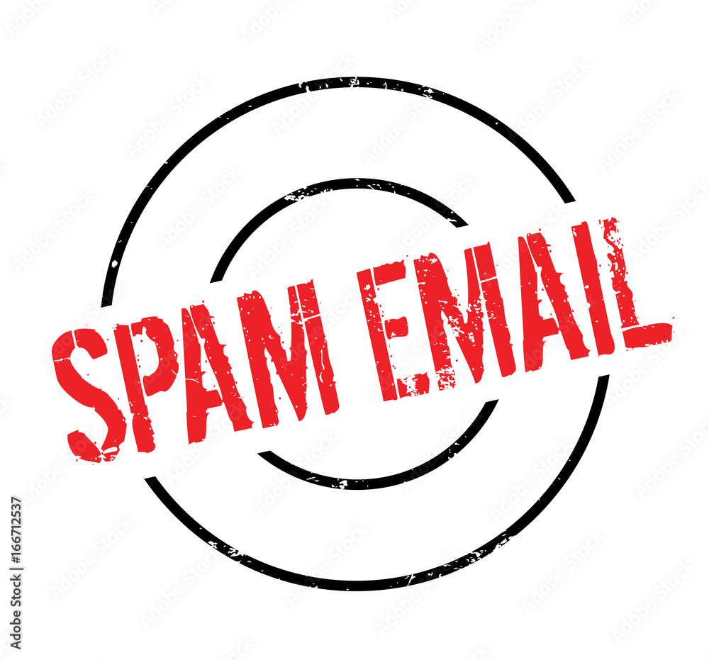 Spam Email rubber stamp. Grunge design with dust scratches. Effects can ...