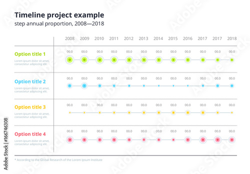 Colorful Four Section Infographic Chart Layout Stock Template | Adobe Stock