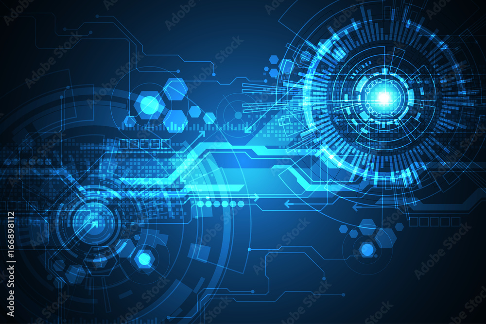 Vector abstract background technology concept. Stock Vector | Adobe Stock