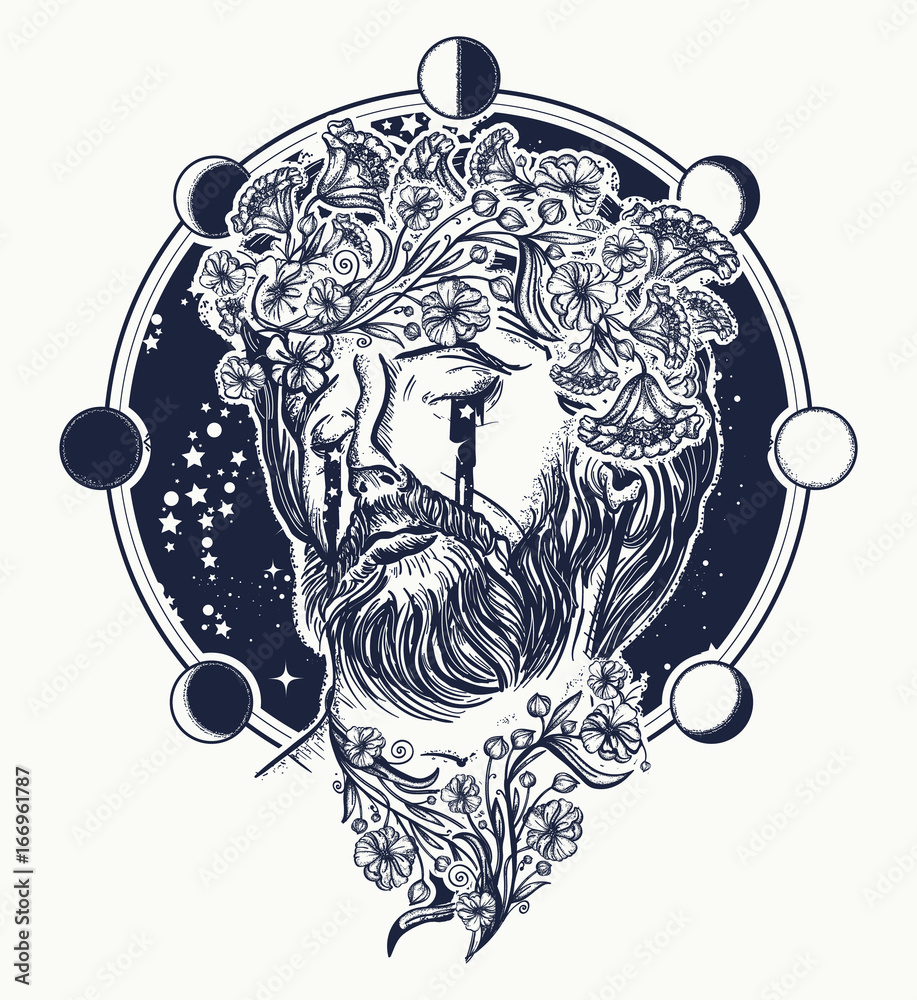 Image vectorielle Stock Jesus Christ tattoo. Symbol of christianity ...