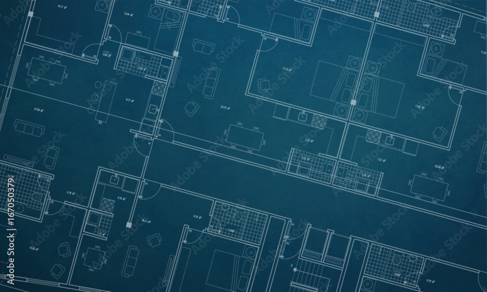 Clean architecture Floor plan background blueprint style Stock Photo ...