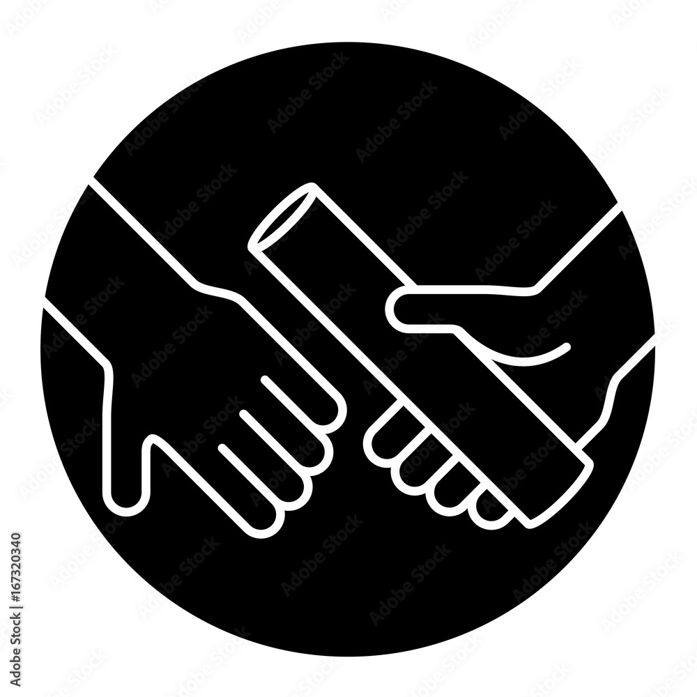 relay race symbol icon. Stock Vector | Adobe Stock