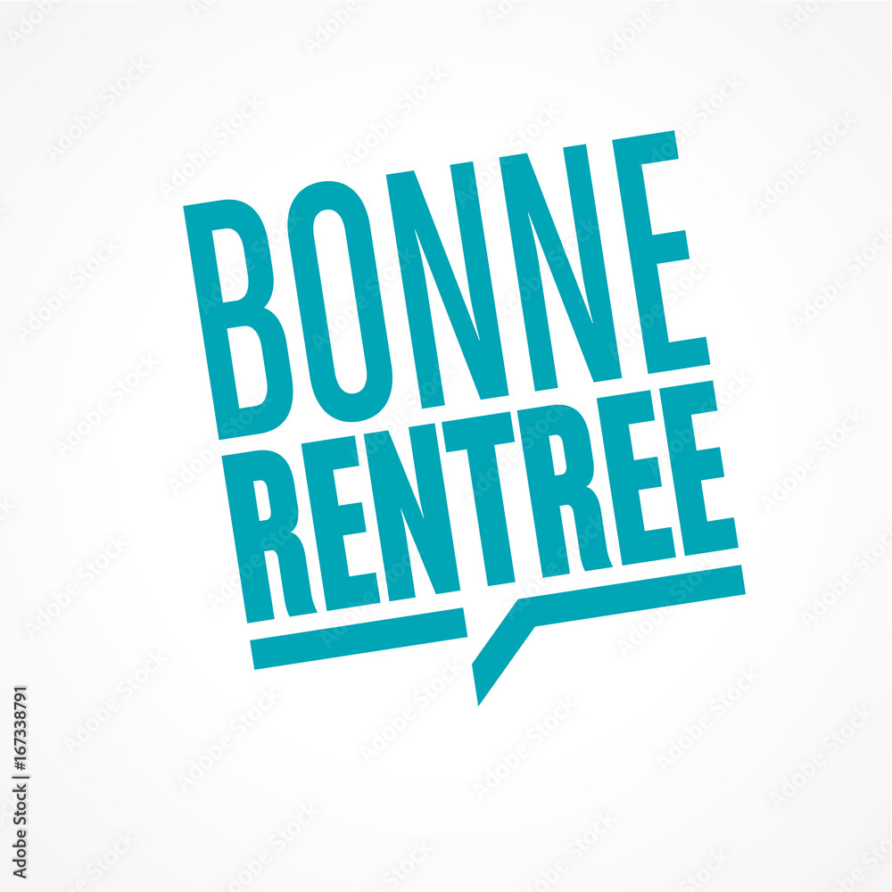 bonne rentrée Stock Vector | Adobe Stock