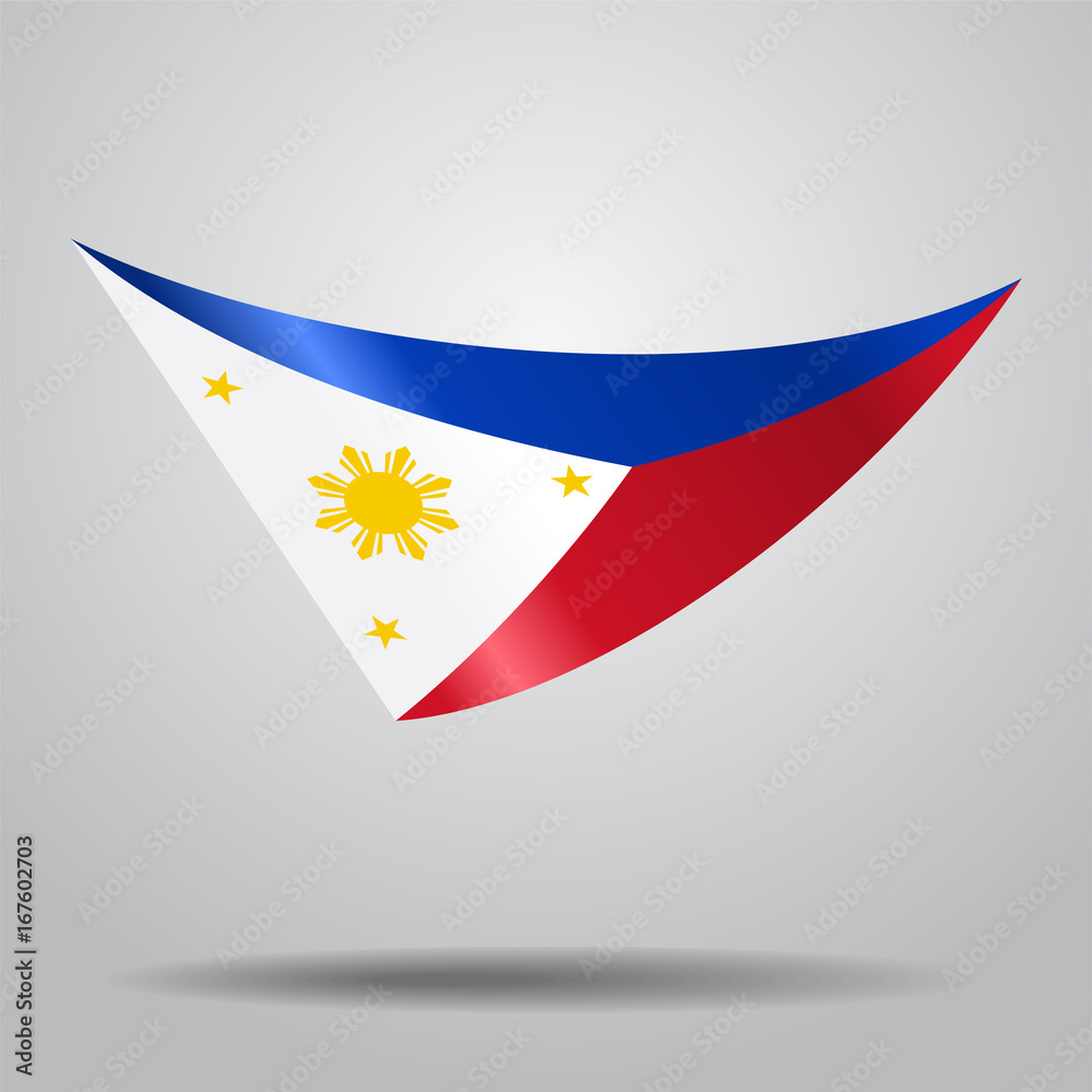 Philippines flag background. Vector illustration. Stock Vector | Adobe ...