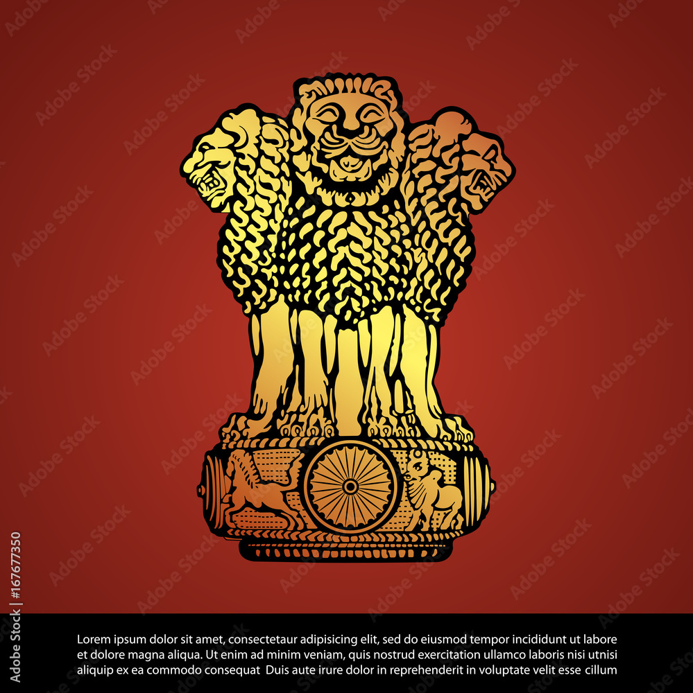 indian emblem vector