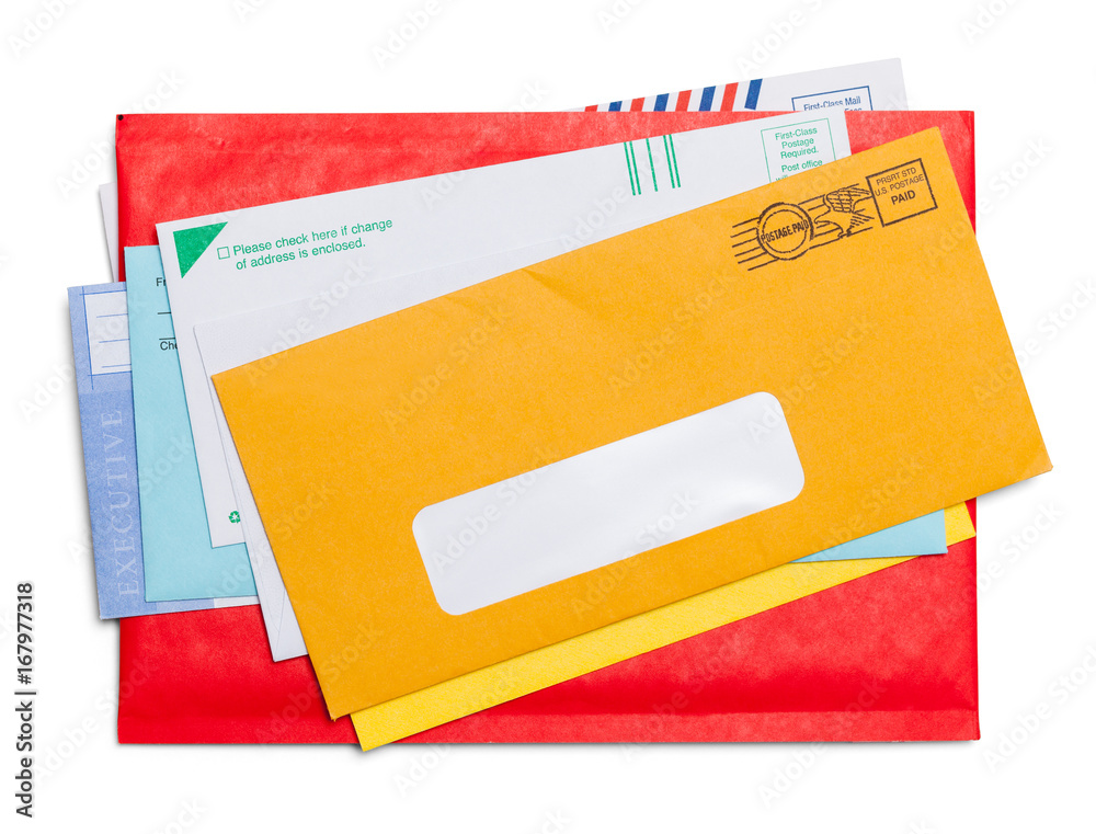 Envelope Pile Stock Photo | Adobe Stock