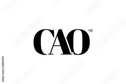 CAO Logo Branding Letter. Vector graphic design. Useful as app icon ...