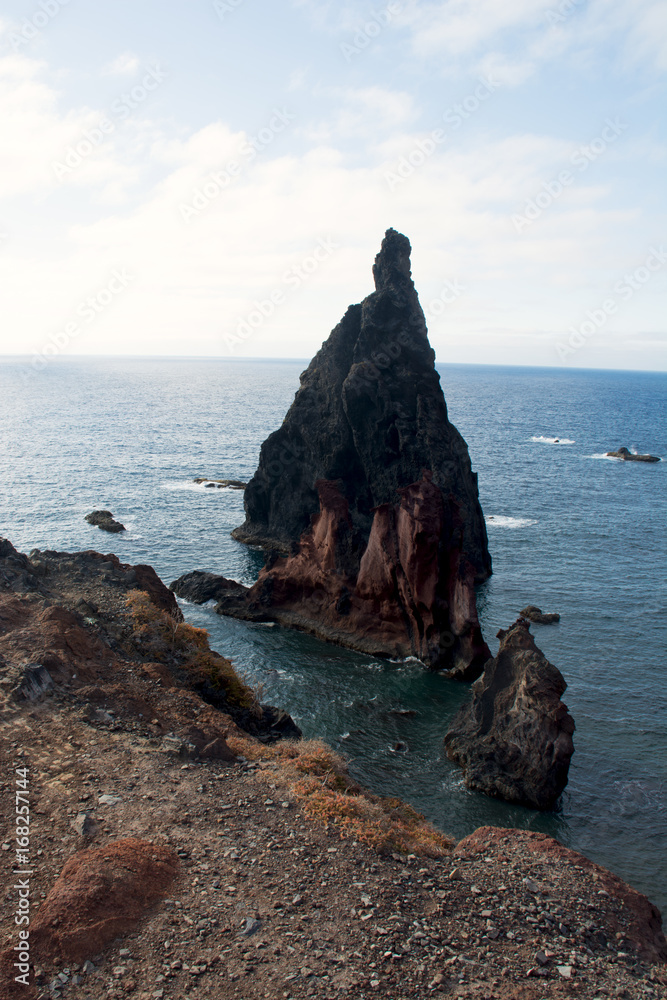 Sea rock at the tip of pier da sardinha in madeira portugal 5 Stock ...