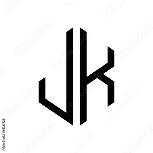 initial letters logo jk black monogram hexagon shape vector Stock ... initial letters logo jk black monogram hexagon shape vector Stock ...
