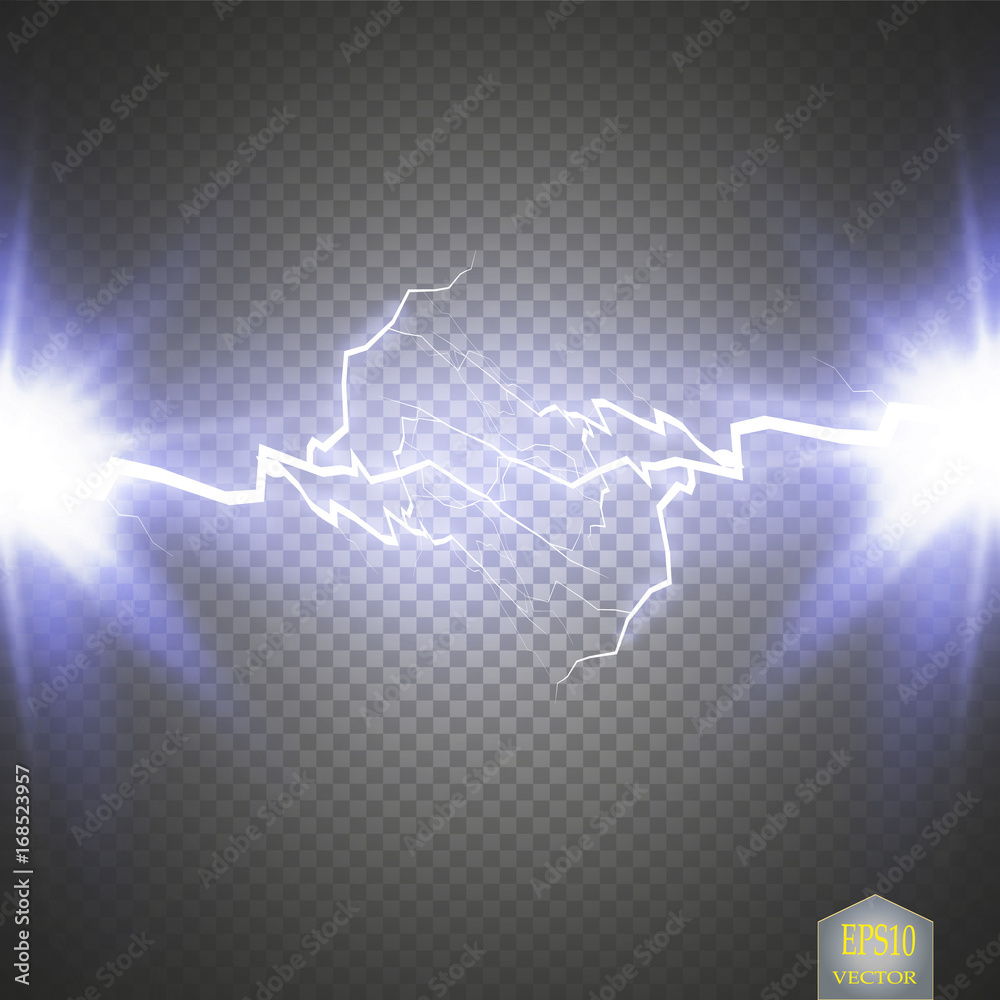 Blue abstract energy shock explosion special light effect with spark ...