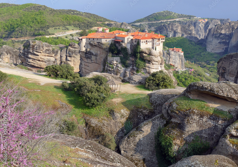 Greece, Meteora - a natural phenomenon of rocks resembling stone ...