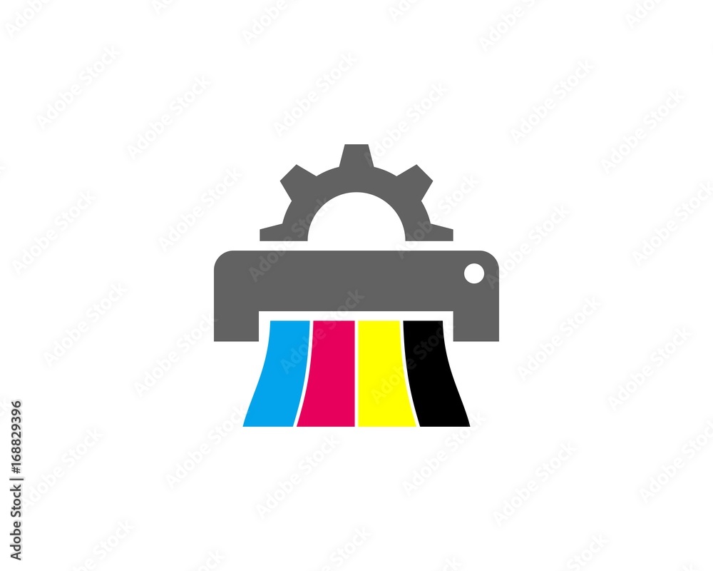 Printer Repair Logo Stock Vector | Adobe Stock