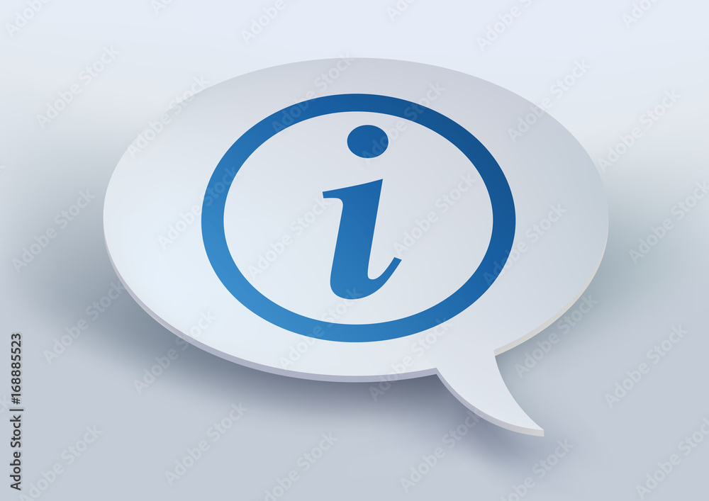 Vector de Stock information -, symbole - bulle de BD - icône - info ...