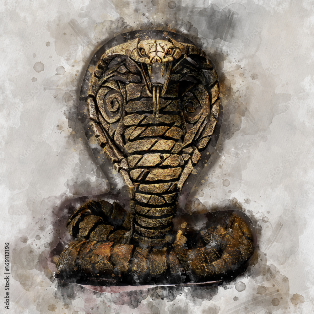 Cobra snake , animal concept. Can be used for wallpaper, canvas print ...