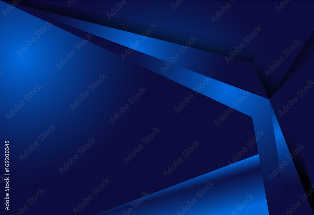 Royal blue gradient geometric background material design Stock Vector ...